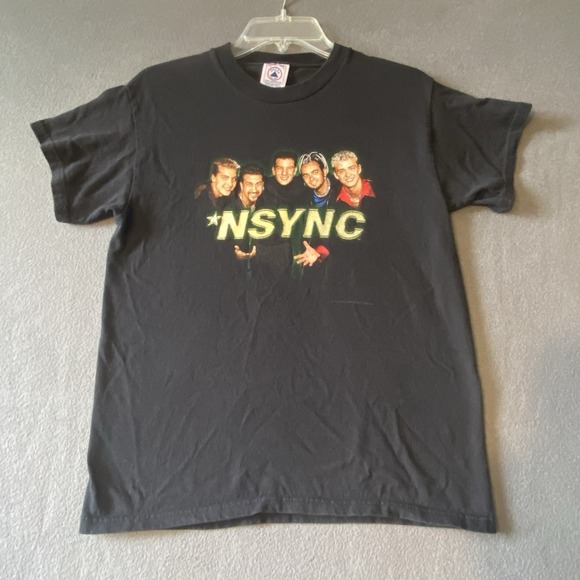 Delta | Shirts & Tops | Vintage Nsync Shirt Youth Large 416 Black 9s ...
